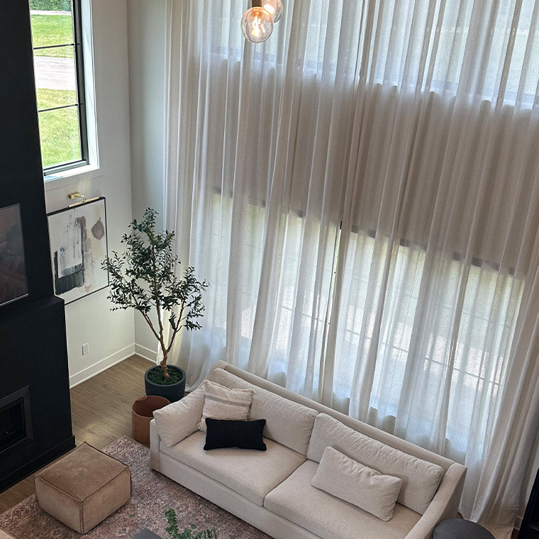 Custom See Through Sheer Curtains - Curtarra