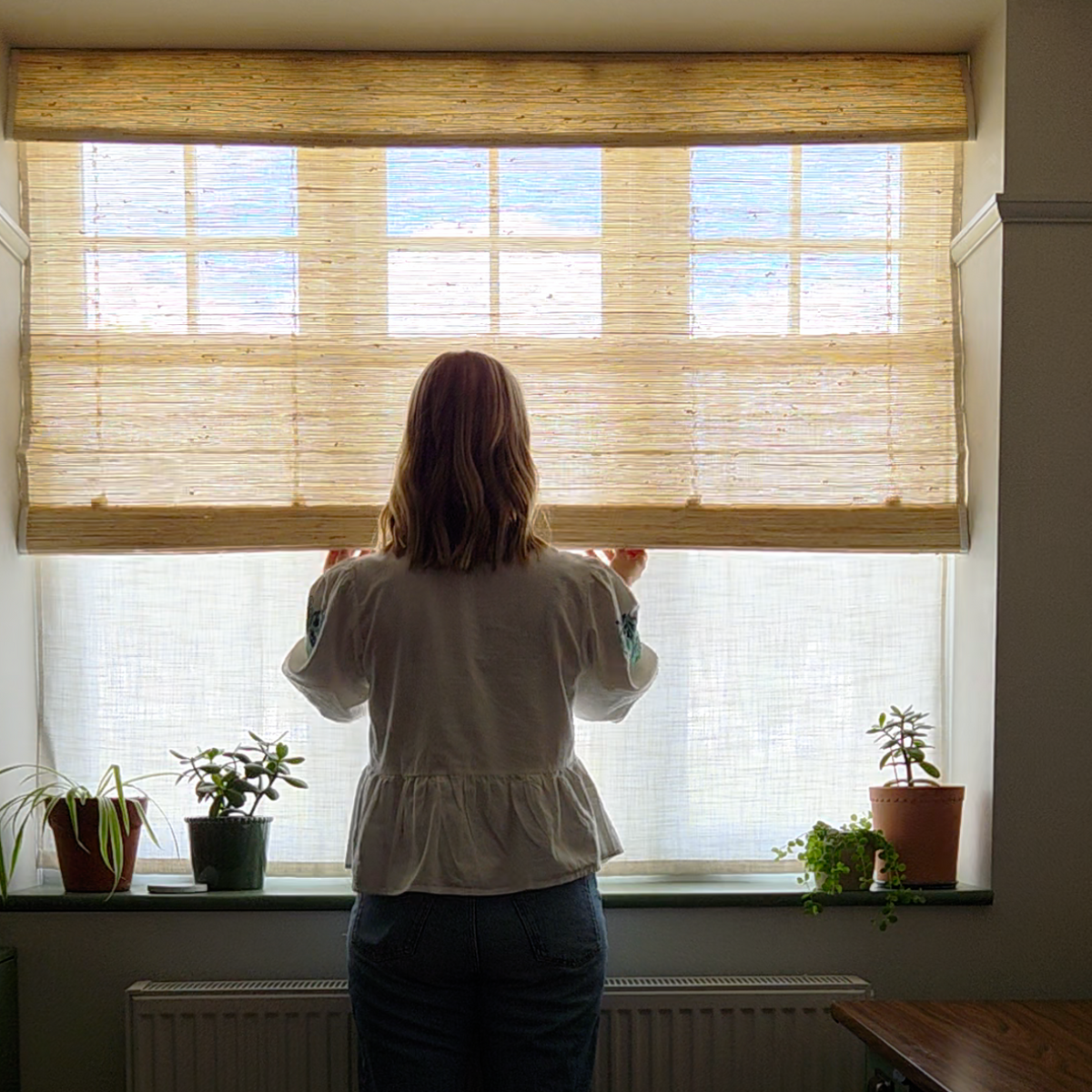 Buy Aurora Kenaf Custom Woven Wood Shades Online-Curtarra Curtains