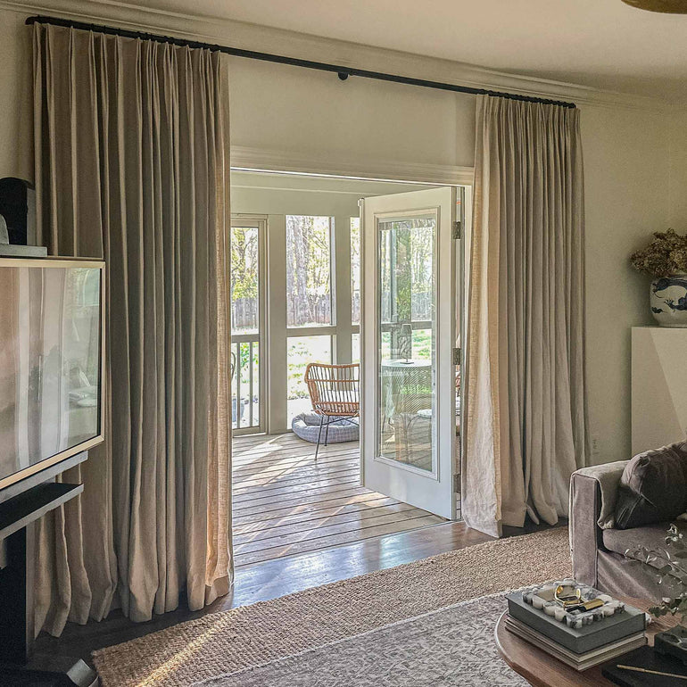 Custom Living Room Curtains & Drapes - Curtarra