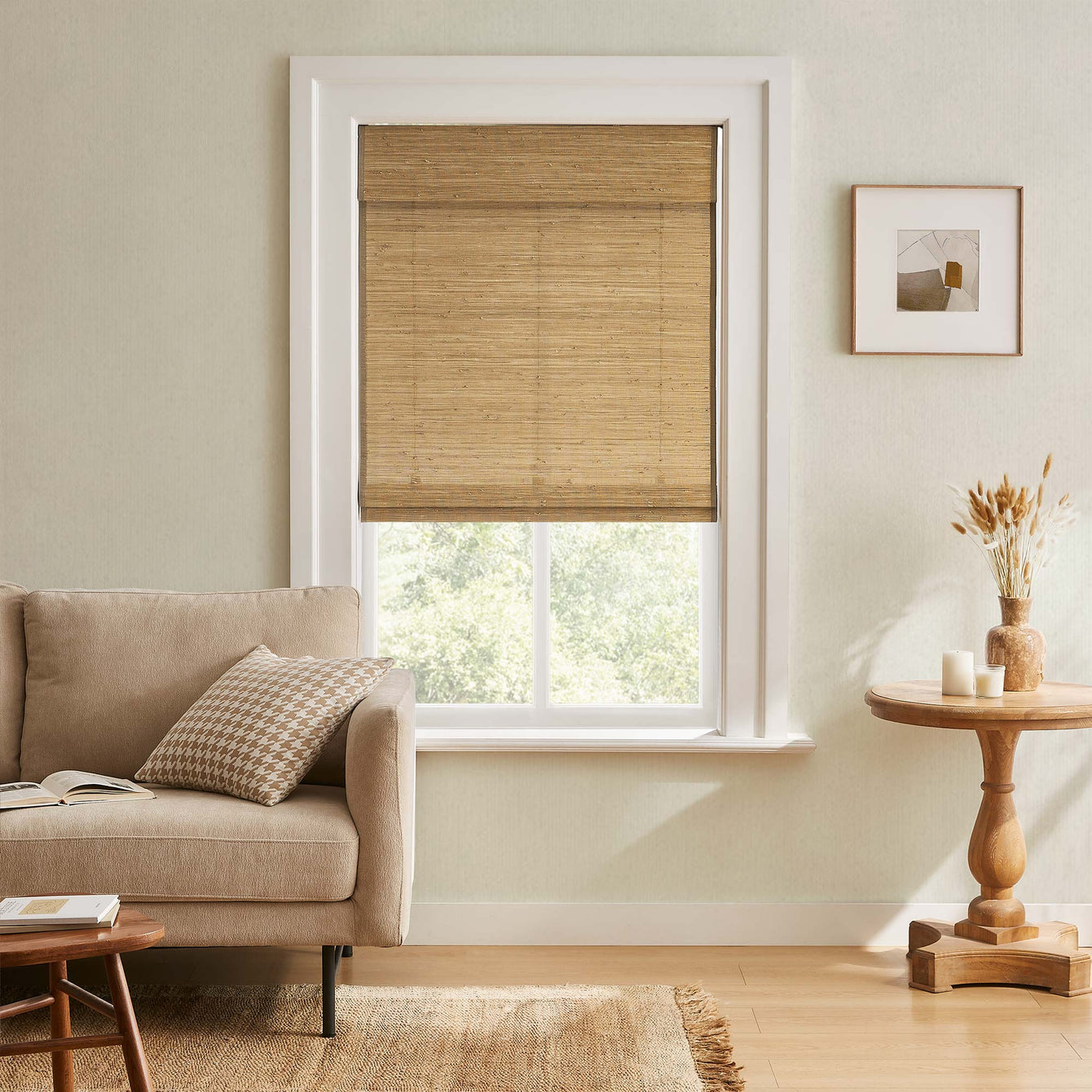Buy Eloise Jute Custom Woven Wood Shades Online-Curtarra Curtains