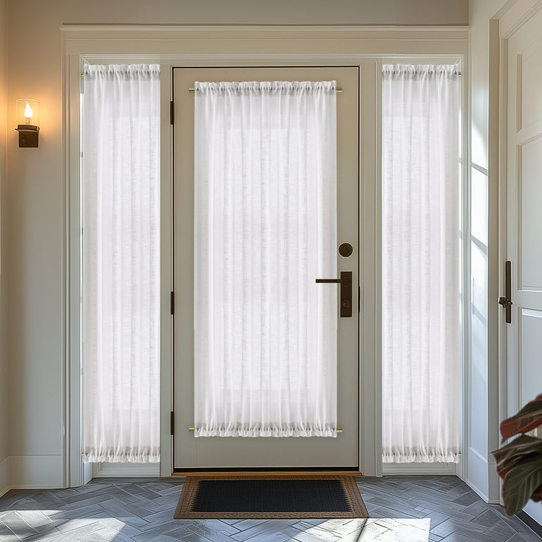 Custom Made Double Pocket French Door Curtains - Curtarra
