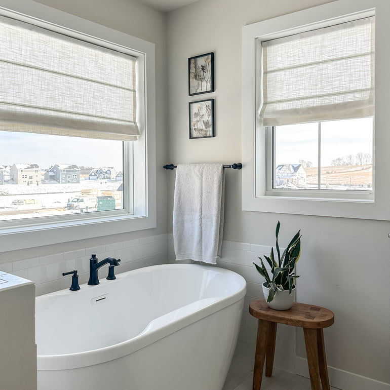 Custom Roman Shades - Custom Window Shades - Curtarra