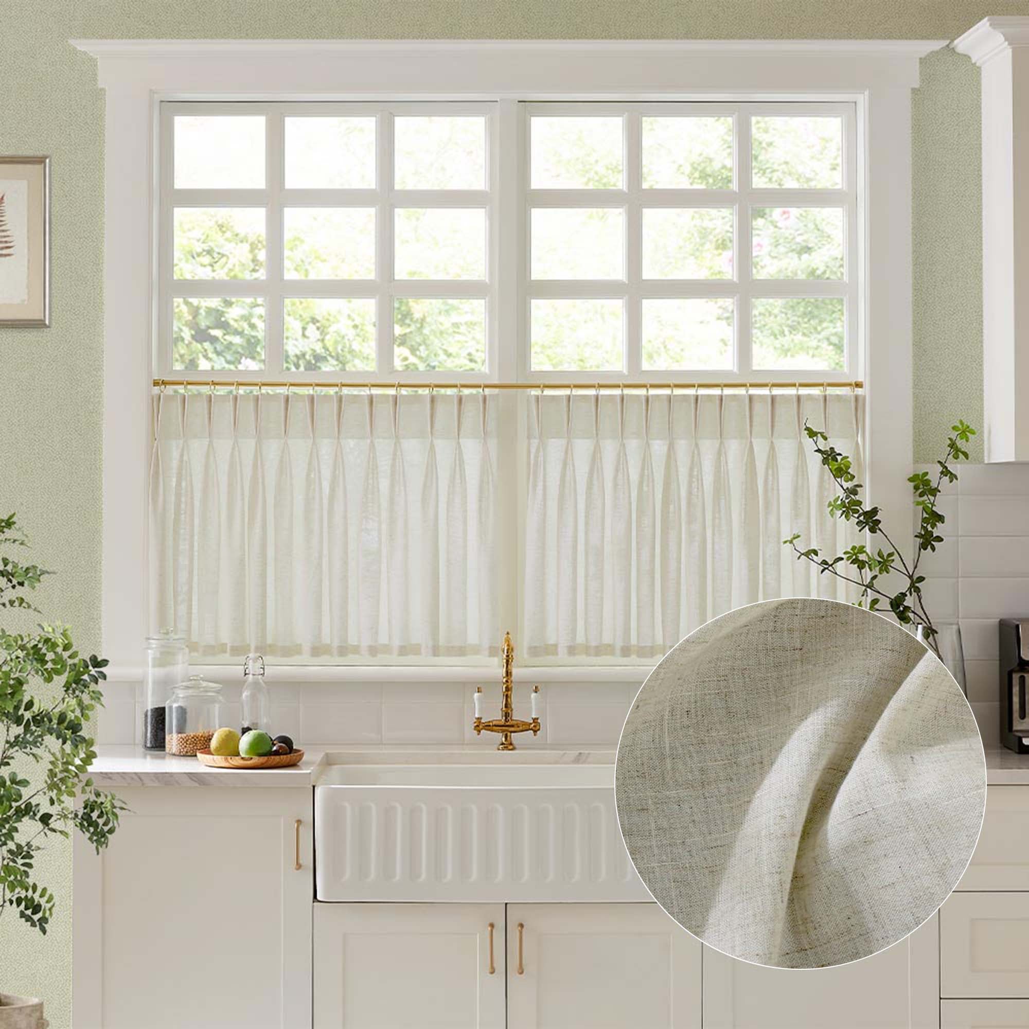 Joe Custom 1/2" Cafe Curtain Rod, Door Curtain Rod – Curtarra