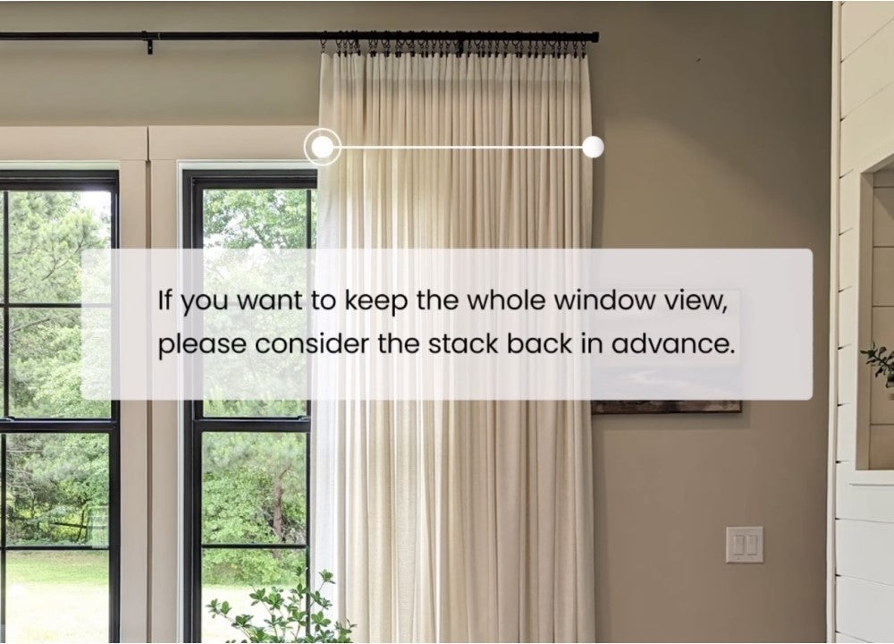 Guidance on Curtain Stack Back - Curtarra